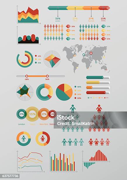World Map Infographic向量圖形及更多一起圖片 一起 世界地圖 互聯網 Istock