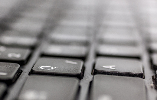 Qwerty 블랙 노트북 노트북 키보드 글씨 클로즈업 검은색에 대한 스톡 사진 및 기타 이미지 검은색 기업 재무와 산업
