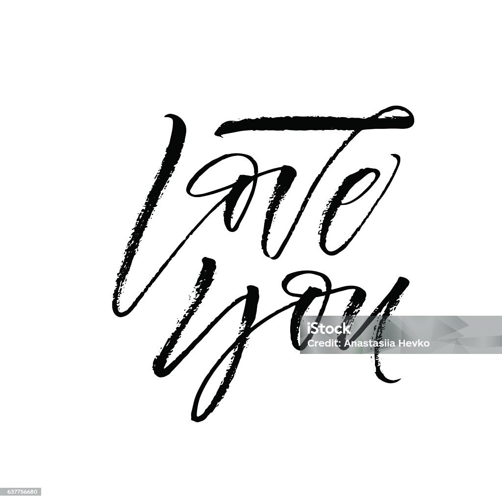 Love You Postcard Stock Illustration Download Image Now Abstract