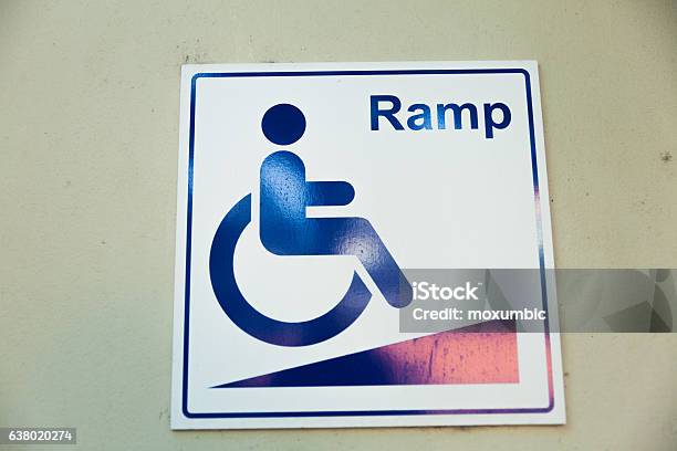 Ramp Way For Disable Sign Stock Photo - Download Image Now ... Ramp Way For Disable Sign Stock Photo - Download Image Now ...