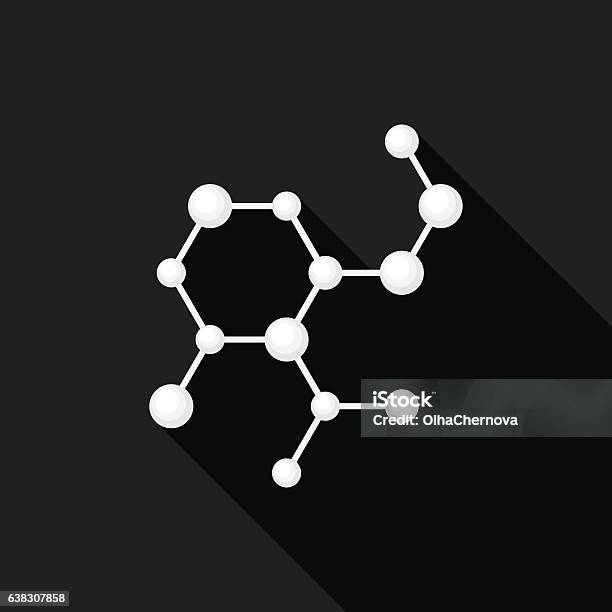 Structure Dadn Plate Illustration Vectorielle Belle De La Molécule