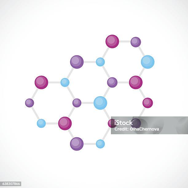 Structure Dadn Plate Illustration Vectorielle Belle De La Molécule