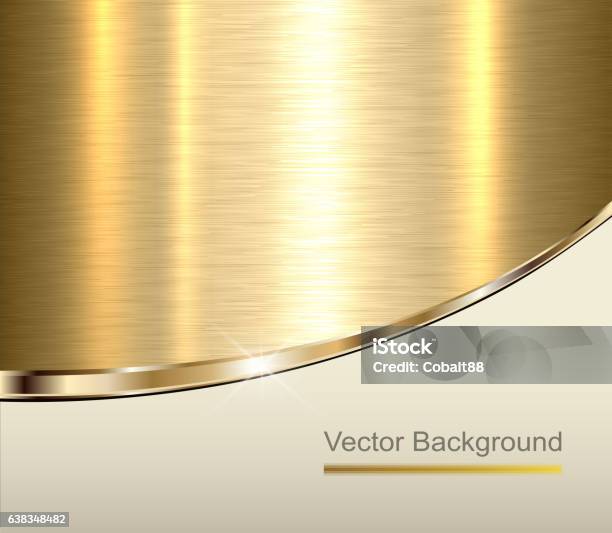 Gold Metal Background向量圖形及更多亮粉圖片 亮粉 反射 商務 Istock