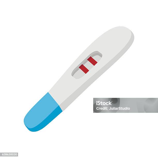 Positive Pregnancy Test Cartoon Icon Stock Illustration Download