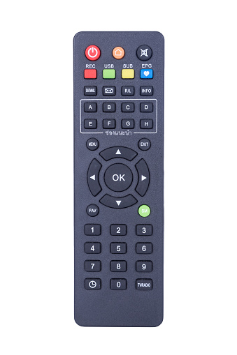 Tv 리모컨을 흰색 바탕에 그림자와 0명에 대한 스톡 사진 및 기타 이미지 0명 단일 객체 단추 봉제 제품 Istock