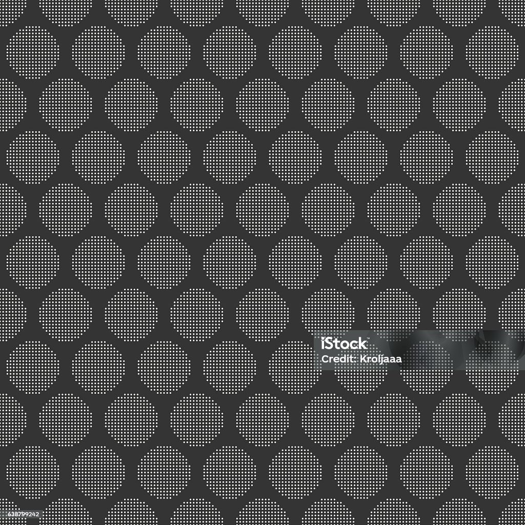 Retro Geometric Shapes Seamless Patterns 8090s Circle Round Dot Stock