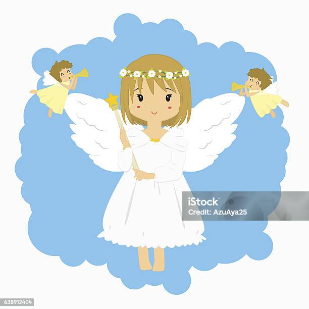 Malaikat Dan Malaikat Kecil Meniup Ilustrasi Terompet Ilustrasi Stok ... Malaikat Dan Malaikat Kecil Meniup Ilustrasi Terompet Ilustrasi Stok ...