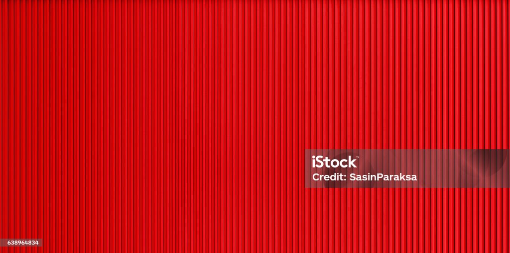 Tekstur Dinding Logam Bergelombang Merah Foto Stok Unduh Gambar