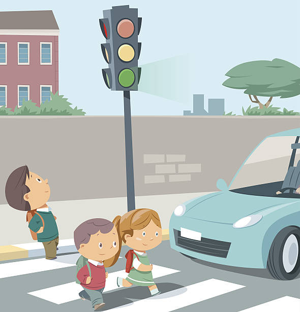 9.100+ Cruzar La Calle Ilustraciones De Stock, Gráficos Vectoriales