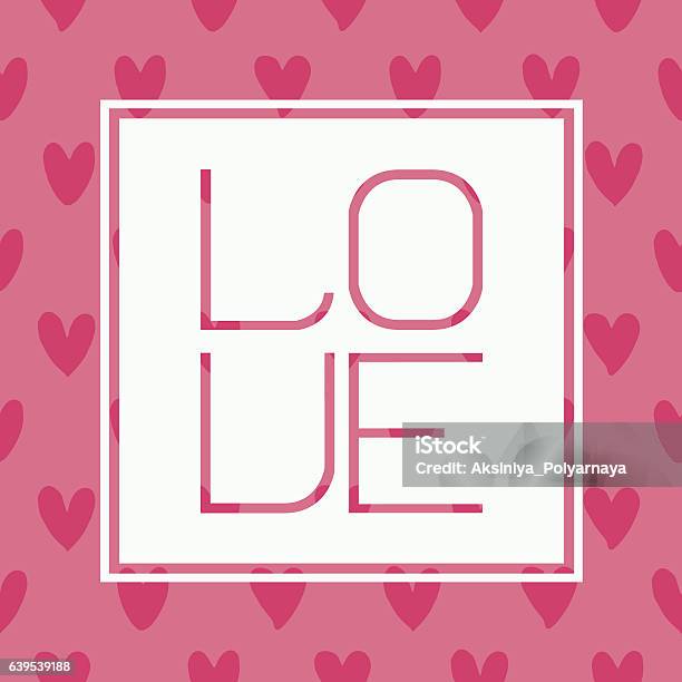Amour Joyeuse Saintvalentin Carte Du Symbole Du Cœur Vecteurs Libres De