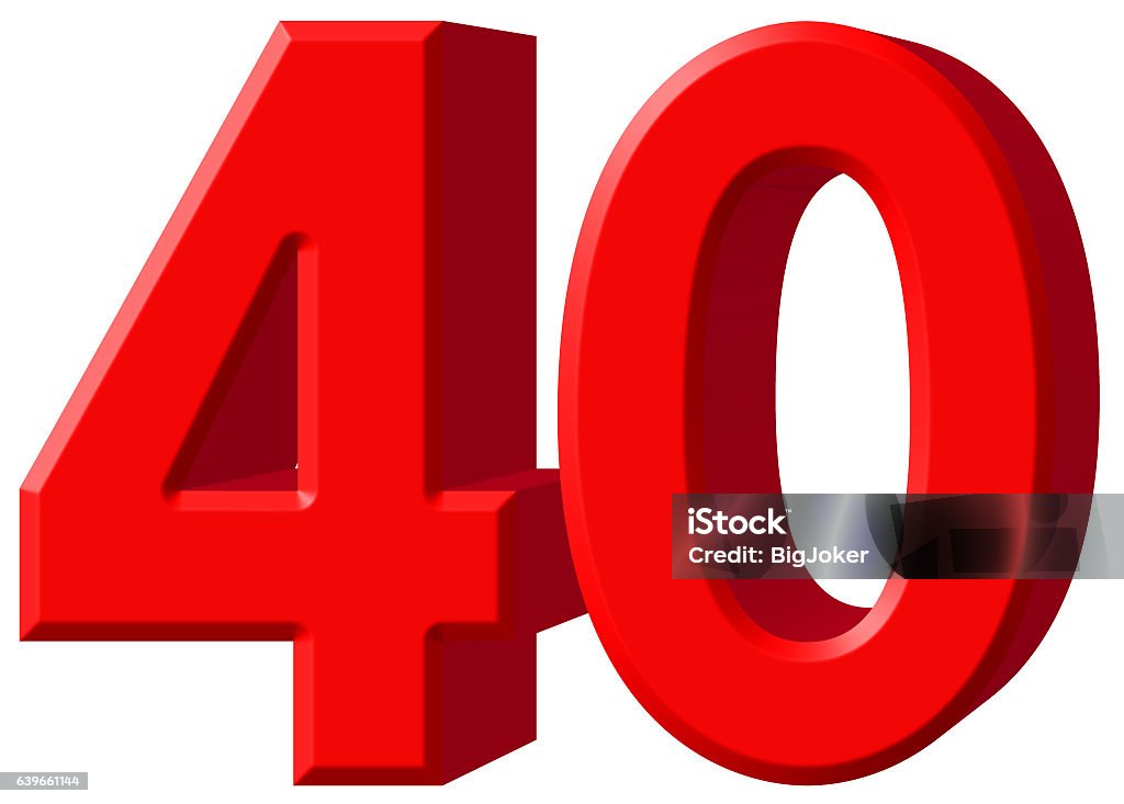 Numeral 40 Cuarenta Aislado Sobre Fondo Blanco Renderizado 3d Foto de ... Numeral 40 Cuarenta Aislado Sobre Fondo Blanco Renderizado 3d Foto de ...