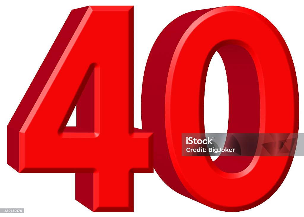 Numeral 40 Cuarenta Aislado Sobre Fondo Blanco Renderizado 3d Foto de ... Numeral 40 Cuarenta Aislado Sobre Fondo Blanco Renderizado 3d Foto de ...