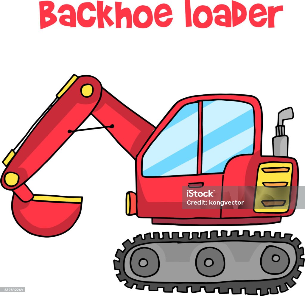 Backhoe Loader Cartoon Vector Art Stock Illustration - Download Image ... Backhoe Loader Cartoon Vector Art Stock Illustration - Download Image ...
