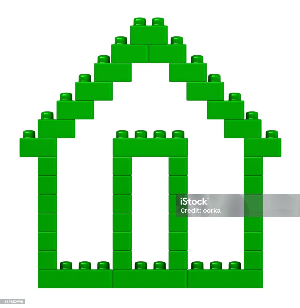 Abstract House From Plastic Building Blocks Stock Photo - Download ... Abstract House From Plastic Building Blocks Stock Photo - Download ...
