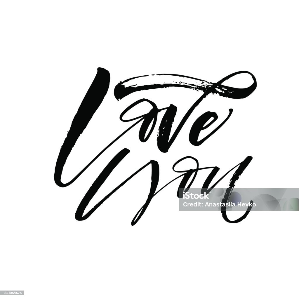 Love You Card Stock Illustration Download Image Now Abstract