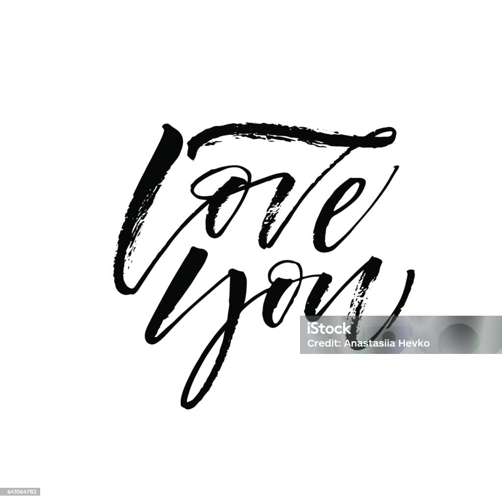 Love You Postcard Stock Illustration Download Image Now Abstract
