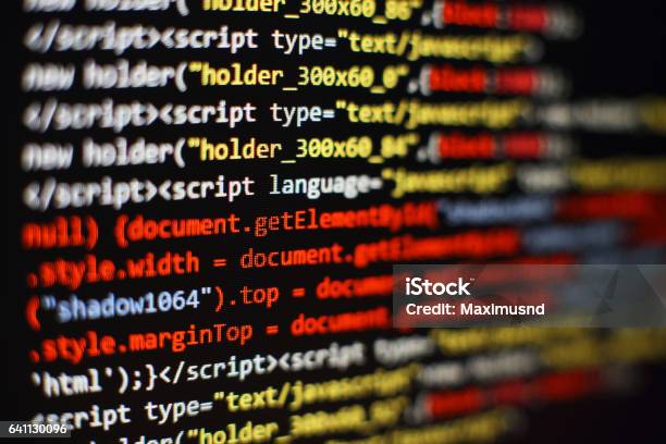 Kode Desain Web Html Untuk Pengembang Dan Desainer Foto Stok Unduh