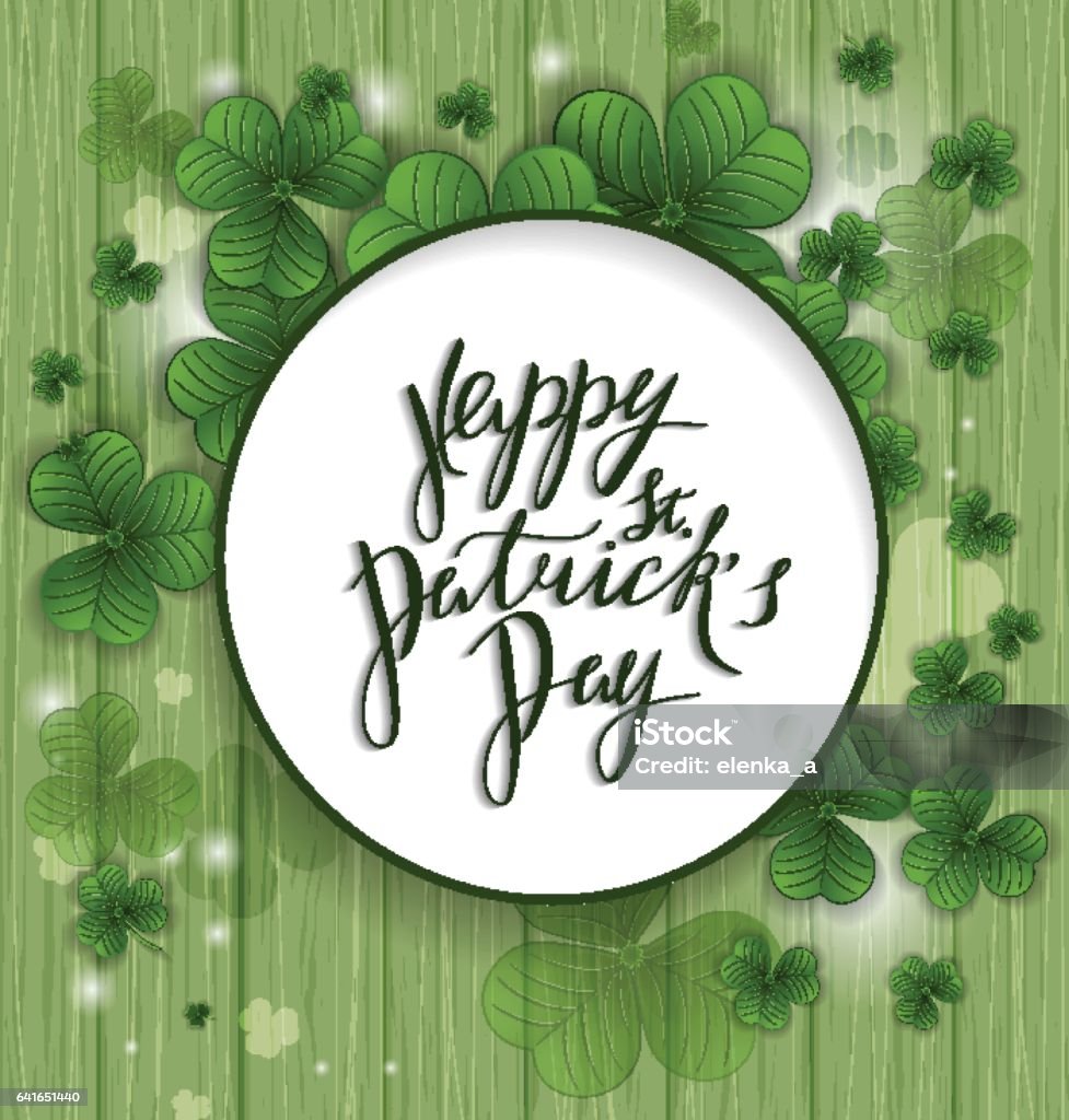 St Patricks Day 축하글 벡터 일러스트레이션 0명에 대한 스톡 벡터 아트 및 기타 이미지 0명 3월 St