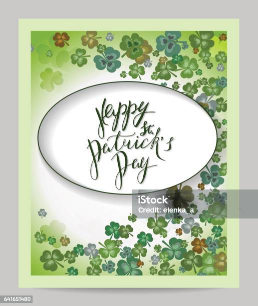St Patricks Day 축하글 벡터 일러스트레이션 0명에 대한 스톡 벡터 아트 및 기타 이미지 0명 3월 St