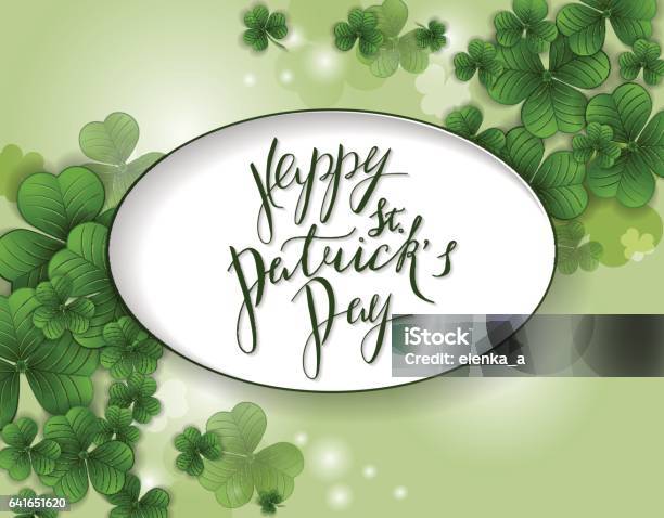 St Patricks Day 축하글 벡터 일러스트레이션 0명에 대한 스톡 벡터 아트 및 기타 이미지 0명 3월 St