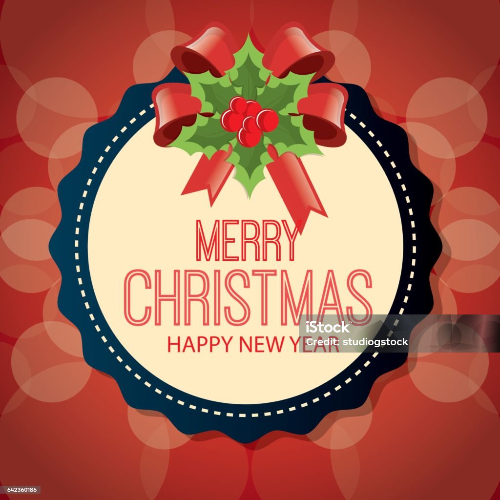 Merry Christmas Colorful Card Design Stock Illustration Download