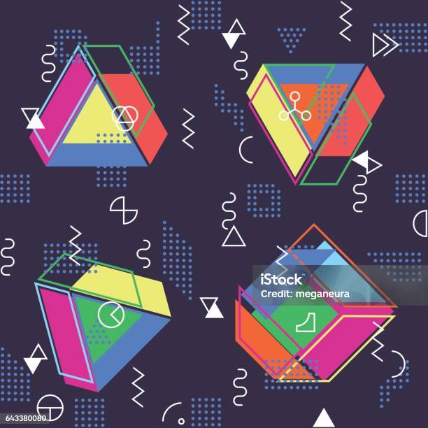 Geometris Abstrak Pola Mulus Latar Belakang Motif Sederhana Desain