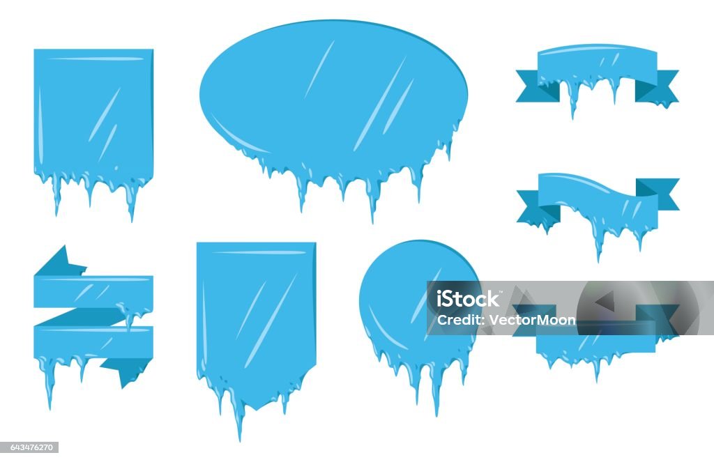 Sammlung Von Eis Eiszapfen Schnee Winter Vektorbanner Stock Vektor Art ... Sammlung Von Eis Eiszapfen Schnee Winter Vektorbanner Stock Vektor Art ...