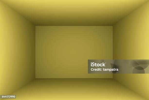 3d 렌더링 노란색 빈 룸 0명에 대한 스톡 벡터 아트 및 기타 이미지 0명 가정의 방 건축 Istock