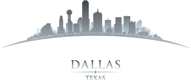 Dallas Texas 도시 스카이라인 실루엣 댈러스에 대한 스톡 벡터 아트 및 기타 이미지 댈러스 실루엣 스카이라인