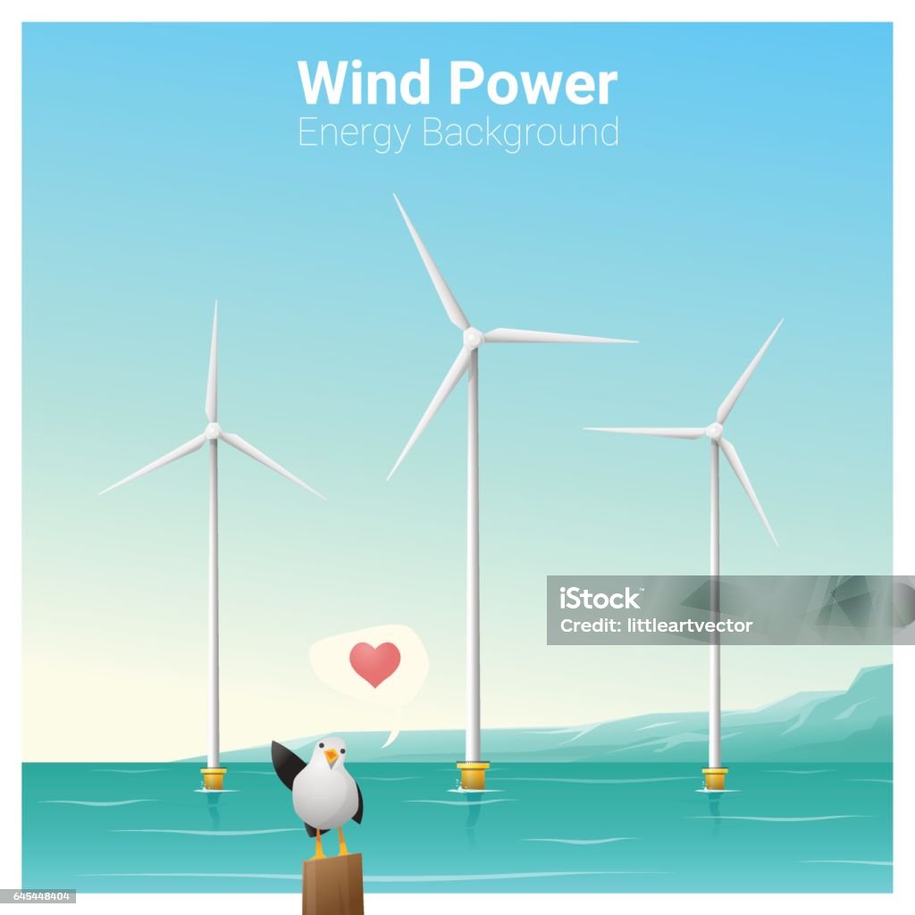 Energiekonzepthintergrund Mit Windkraftanlage Vektor Illustration Stock ... Energiekonzepthintergrund Mit Windkraftanlage Vektor Illustration Stock ...