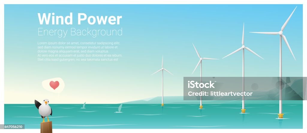 Energiekonzepthintergrund Mit Windkraftanlage Vektor Illustration Stock ... Energiekonzepthintergrund Mit Windkraftanlage Vektor Illustration Stock ...