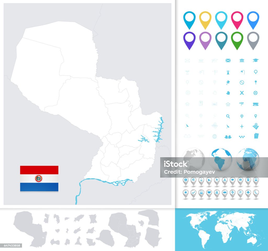 Vetores de Ícones E Mapa De Contorno Do Paraguai e mais imagens de Arte ... Vetores de Ícones E Mapa De Contorno Do Paraguai e mais imagens de Arte ...