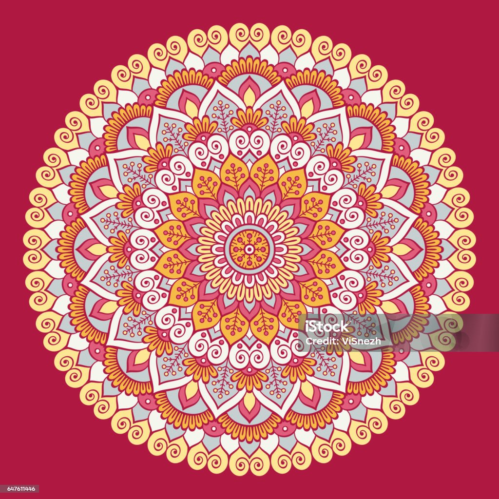 Vector Mandala Stock Illustration Download Image Now Abstract