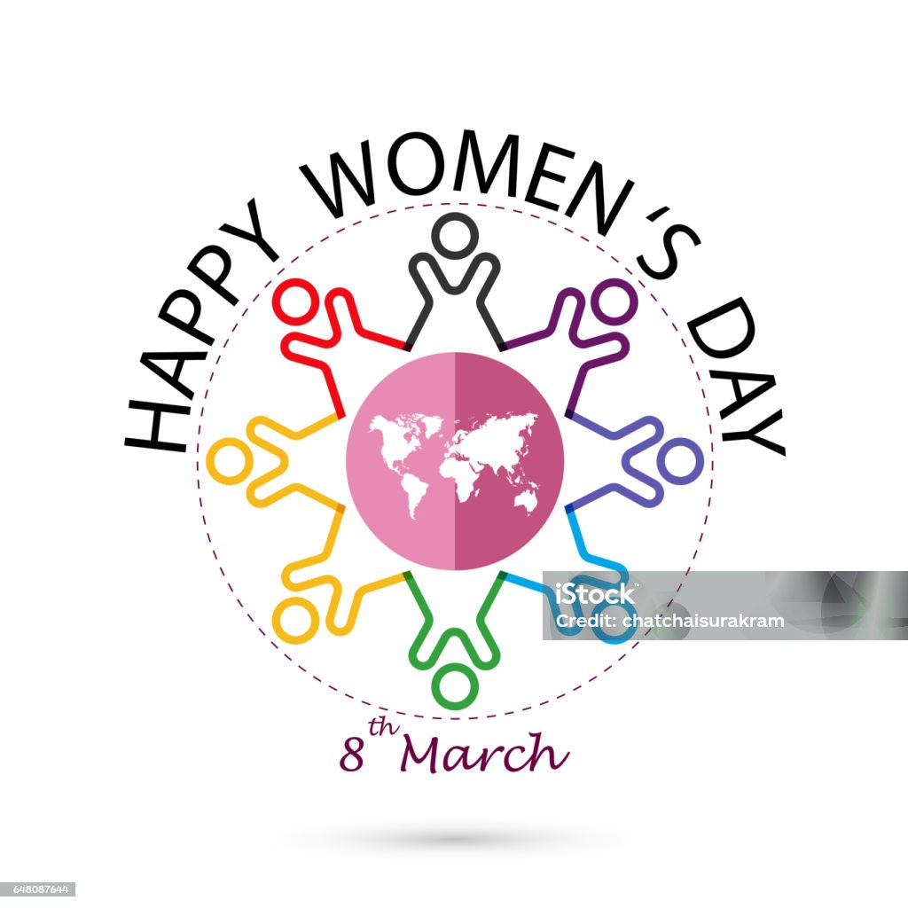 International Womens Day Iconwomens Day Symbolminimalistic Design For
