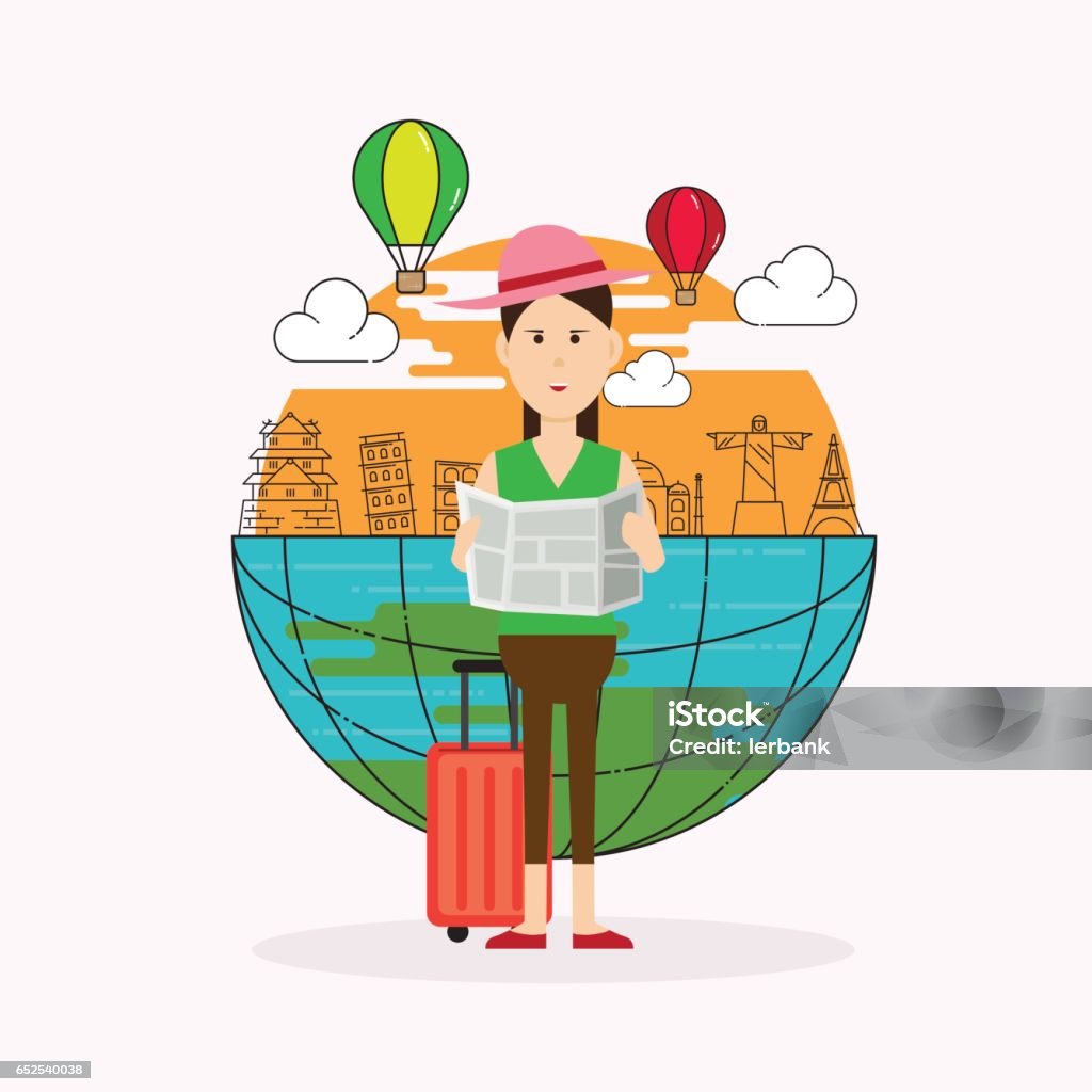 Ilustración de Recorrido Histórico E Ilustración De Vector De ... Ilustración de Recorrido Histórico E Ilustración De Vector De ...