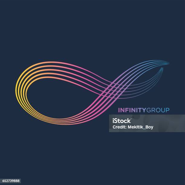 Infinity 기호까지 0명에 대한 스톡 벡터 아트 및 기타 이미지 0명 곡선 다중 색상 Istock