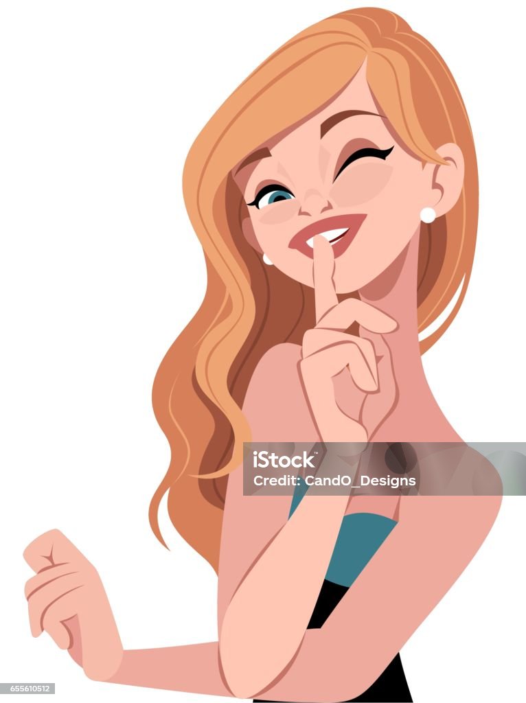 Secret Girl Stock Illustration Download Image Now Blond Hair Sex
