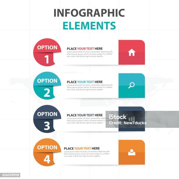 Abstract Colorful Circle Business Infographics Elements Presentation Template Flat Design Stock