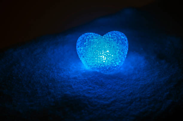 Free Stock Photo of Dark View of Blue Heart Light | Download Free ...