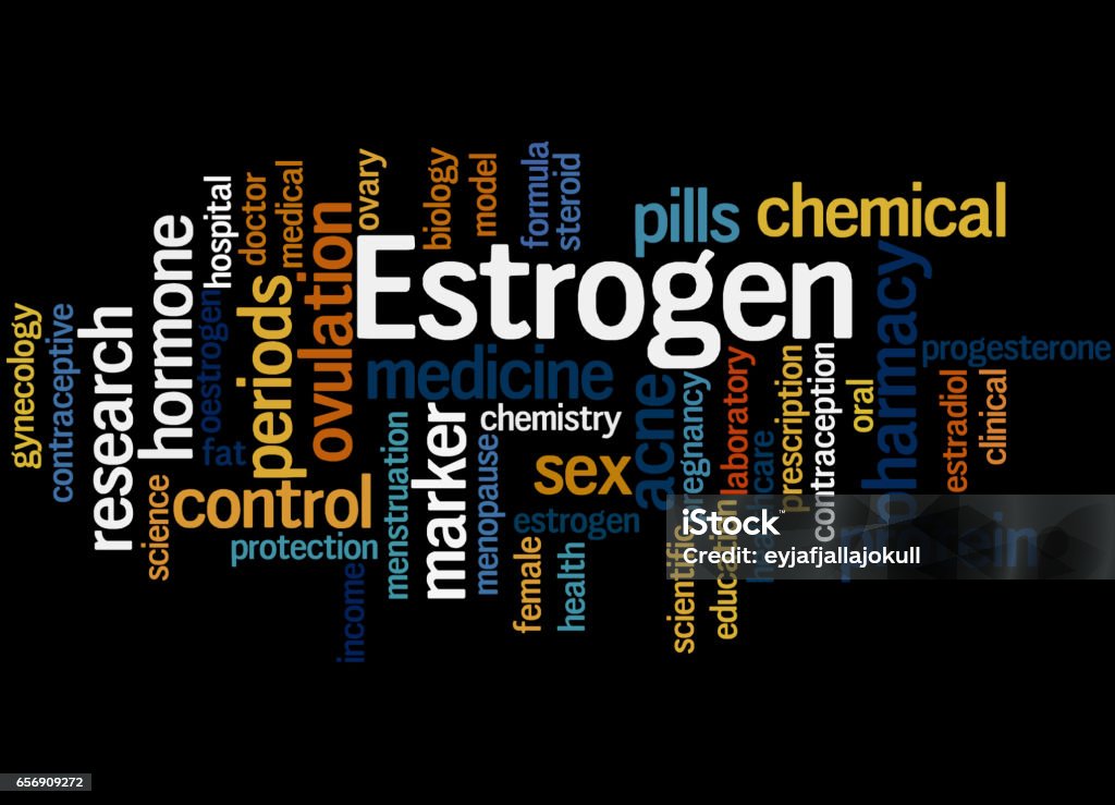 Estrogen Word Cloud Concept 9 Stock Illustration Download Image Now