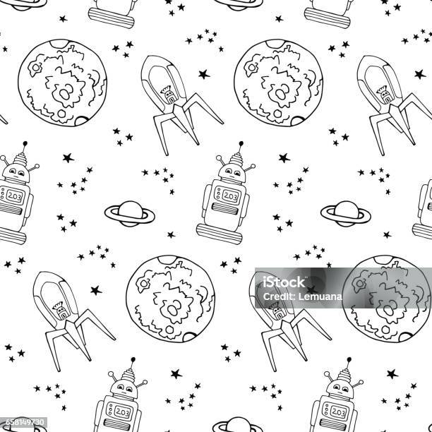 Pola Mulus Vektor Dengan Robot Retro Baik Untuk Fashion Anakanak ... Pola Mulus Vektor Dengan Robot Retro Baik Untuk Fashion Anakanak ...