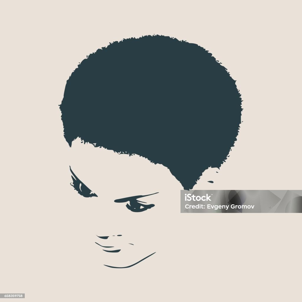 Ilustración De Silueta De Una Cabeza De Mujer Cara Vista De Perfil Y Más Vectores Libres De