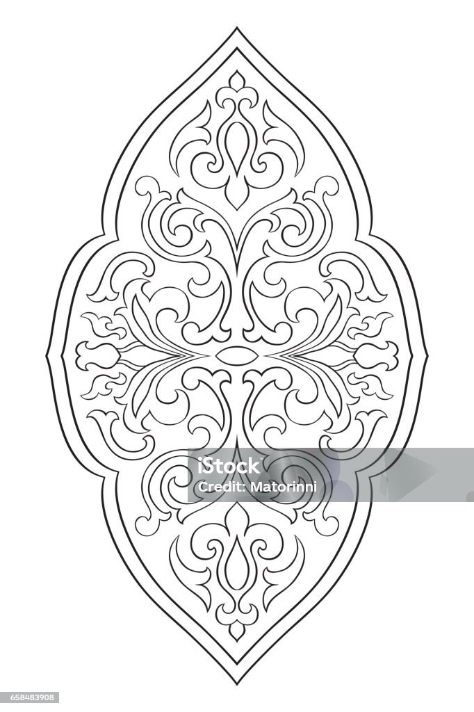 Ornamen Abstrak Bunga Ilustrasi Stok Unduh Gambar Sekarang Abad