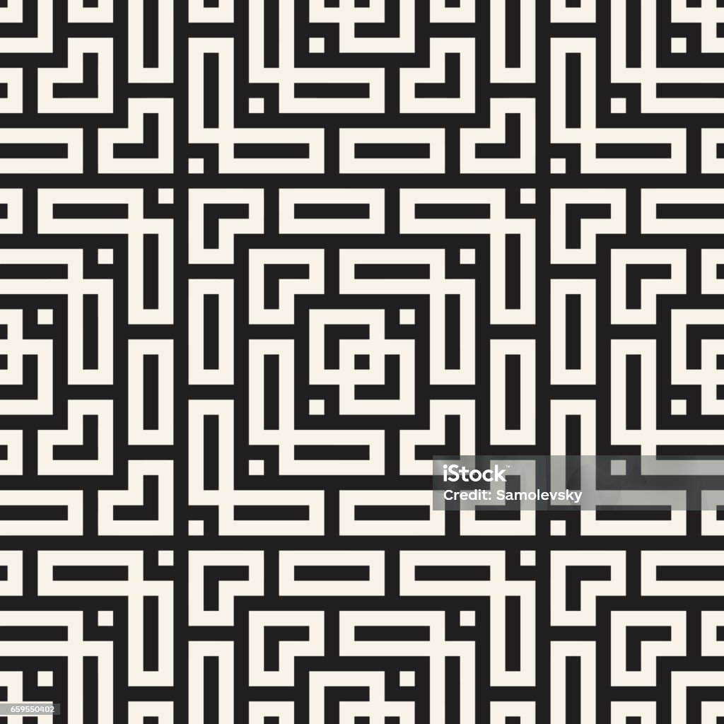 Maze Kusut Garis Grafis Kontemporer Desain Latar Belakang Geometris