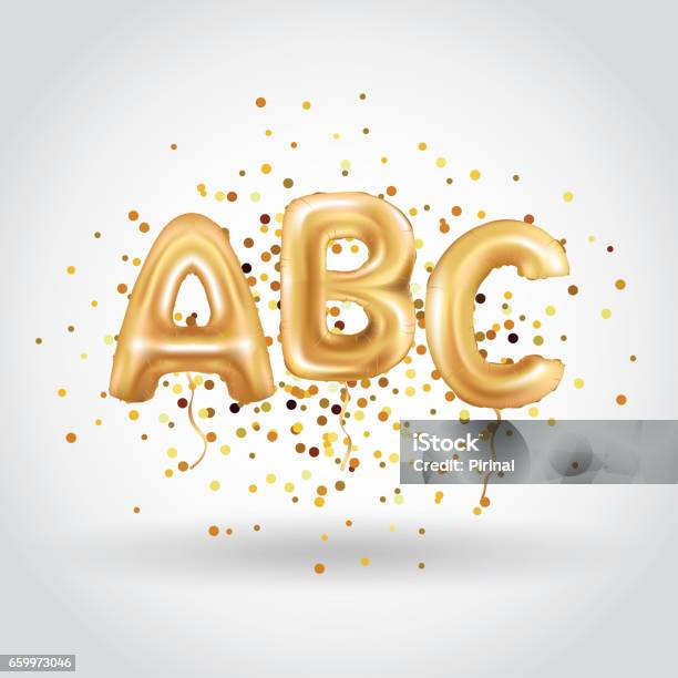 Abc 골드 편지 풍선 컴퓨터 글자에 대한 스톡 벡터 아트 및 기타 이미지 컴퓨터 글자 풍선 0명 Istock