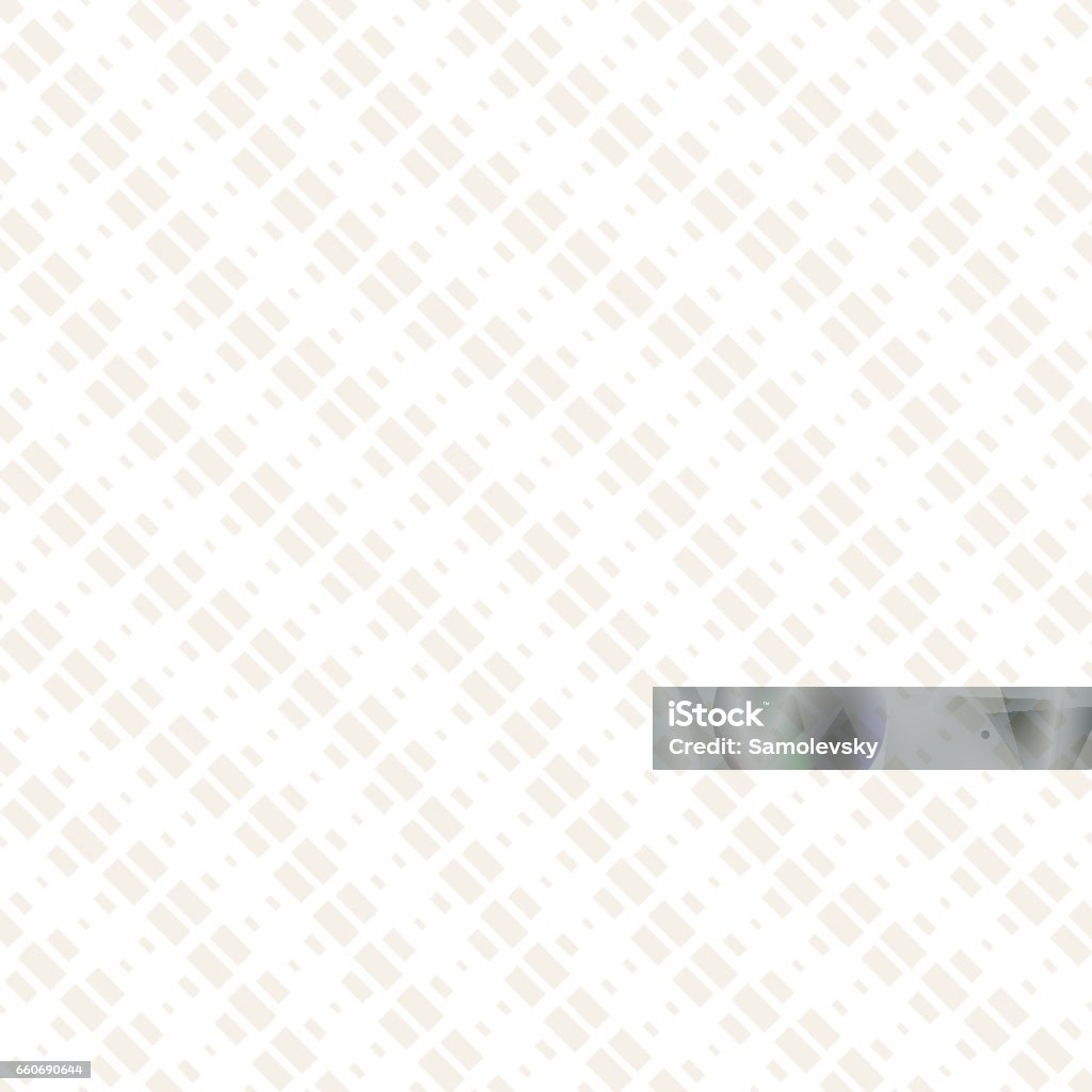 Repeating Rectangle Shape Halftone Vector Seamless Monochrome Pattern