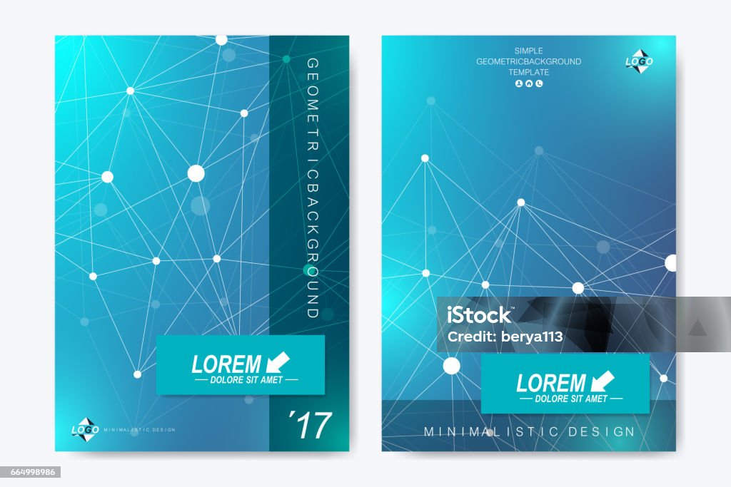 Template Vektor Modern Untuk Brosur Leaflet Selebaran Iklan Sampul