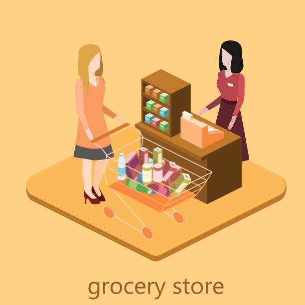 50 Supermarket Aisles 3d Stock Illustrations Royalty Free Vector