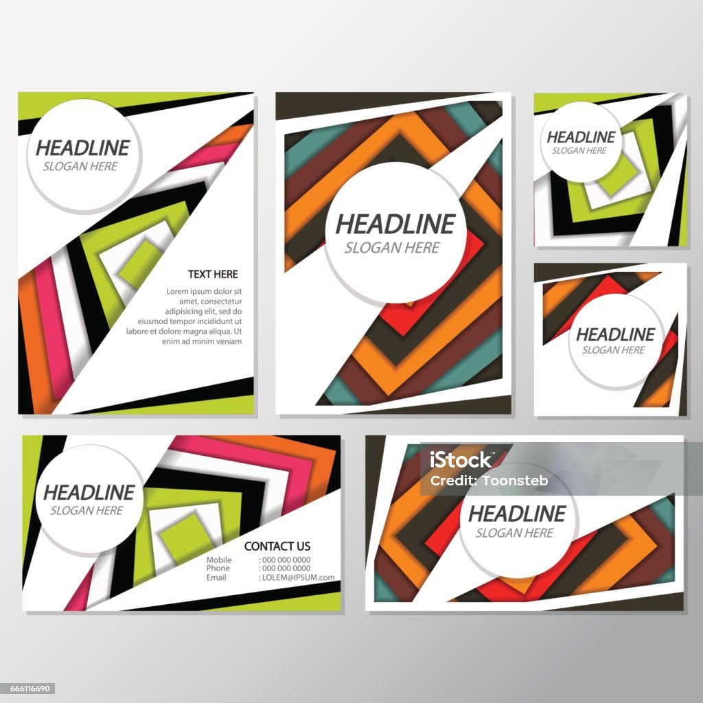 Fresh Background Flyer Style Background Design Template Stock
