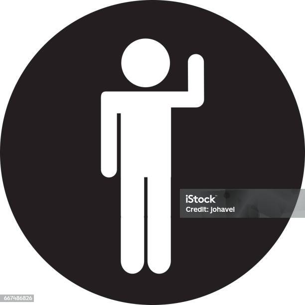 Ilustración De Icono De Silueta De Figura Humana Y Más Vectores Libres